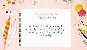 Snappishly - 翻訳 日本語へ, 同義語, 発音, 単語の意味, 転写, 反意語, の例 | 英語日本語翻訳 | OpenTran